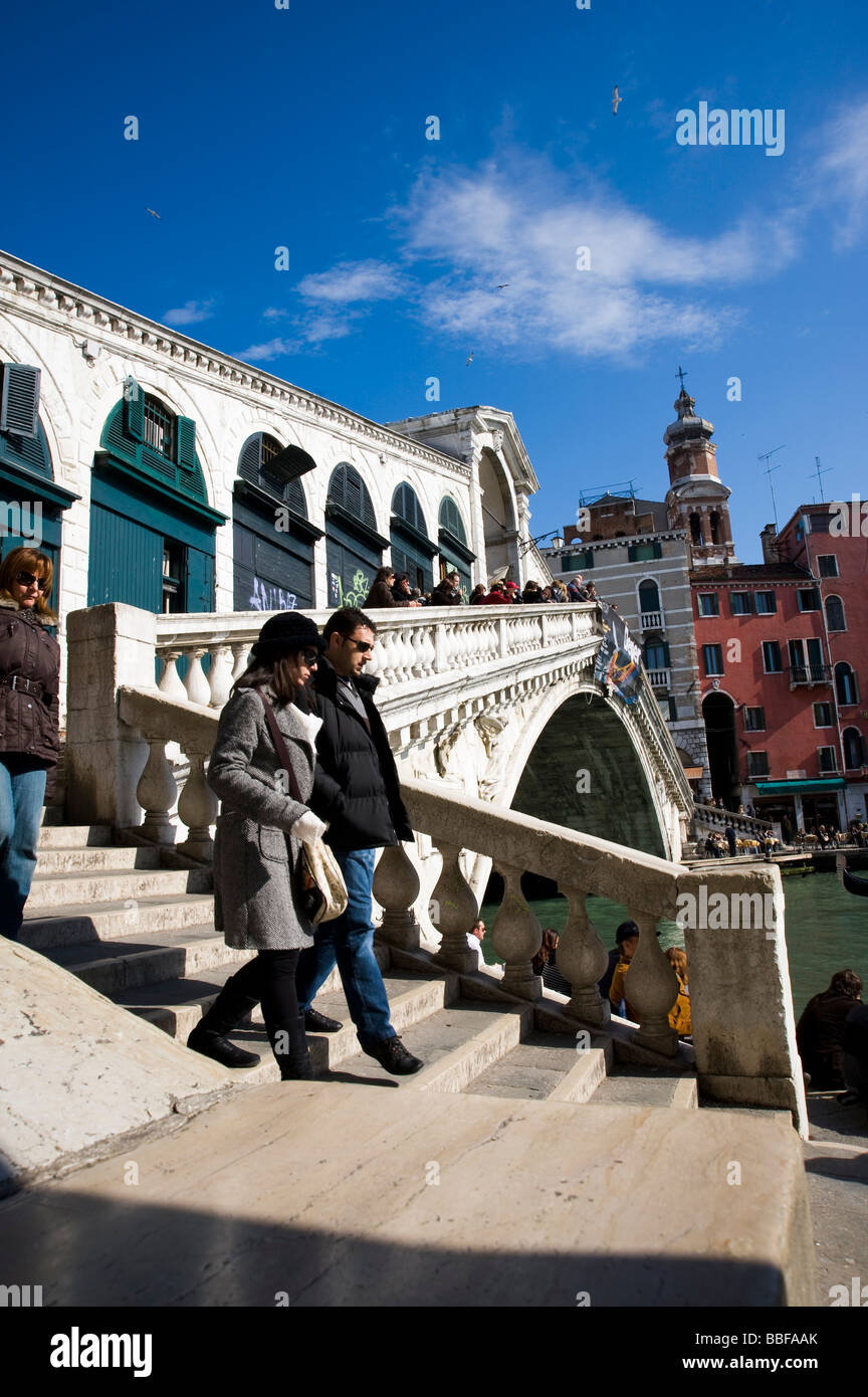 Venice, Rialto bridge, Ponte de Rialto Stock Photo - Alamy