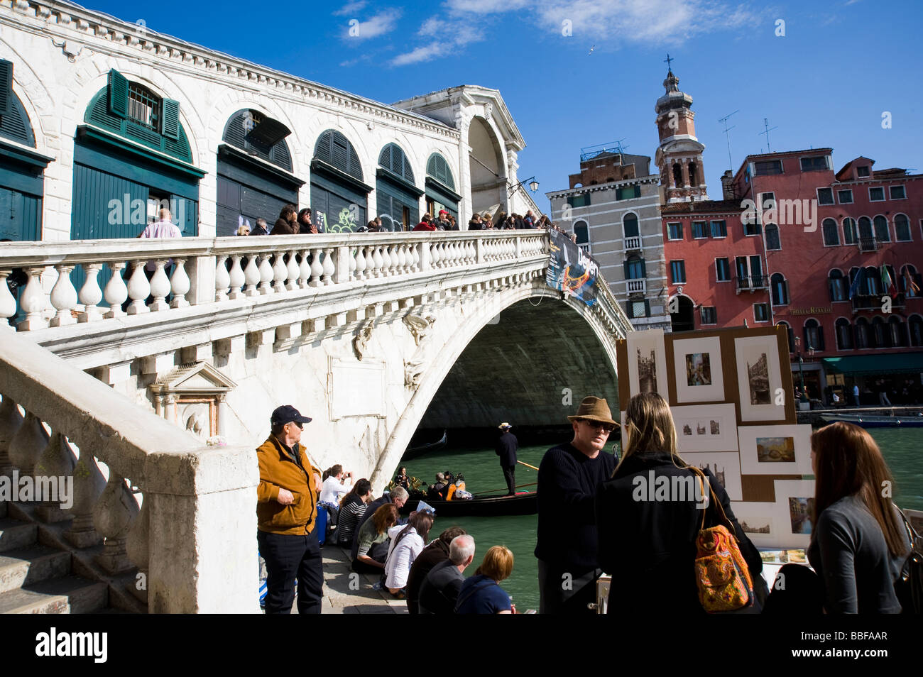 Venice, Rialto bridge, Ponte de Rialto Stock Photo - Alamy