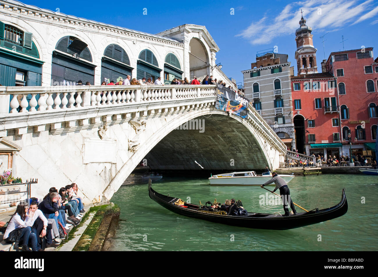 Venice, Rialto bridge, Ponte de Rialto Stock Photo - Alamy