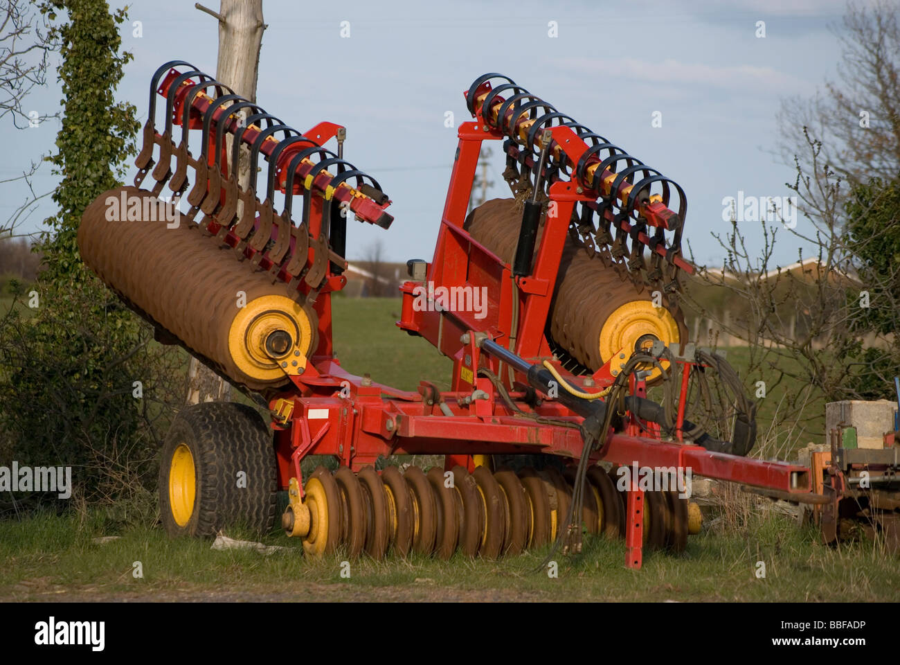 Set of farming disc rollers Stock Photo - Alamy