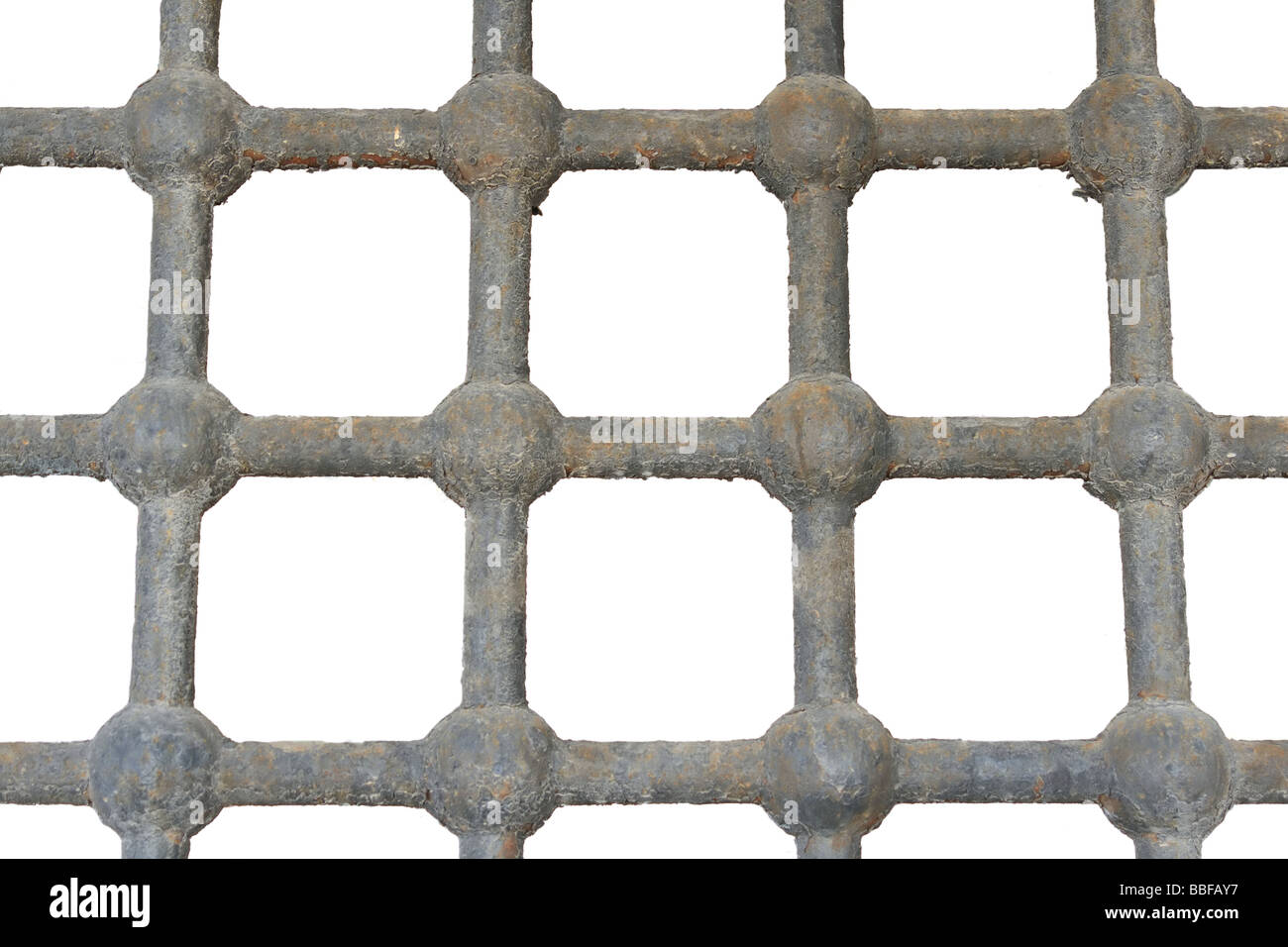 Isolated Old Prison Bars Stock Photo - Alamy