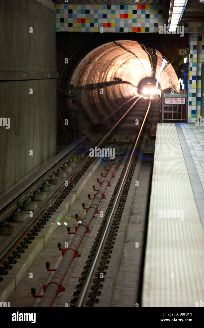 La Metro Station Underground The Los Angeles Metro Station At Santa