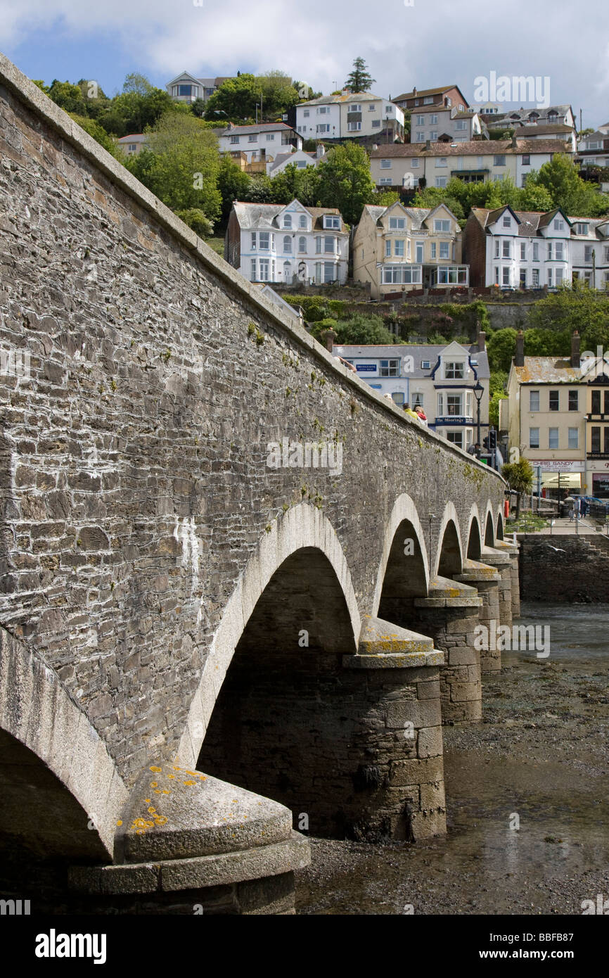 town bridge Looe the picturesque cornish seaside town built on the river looe cornwall england ...