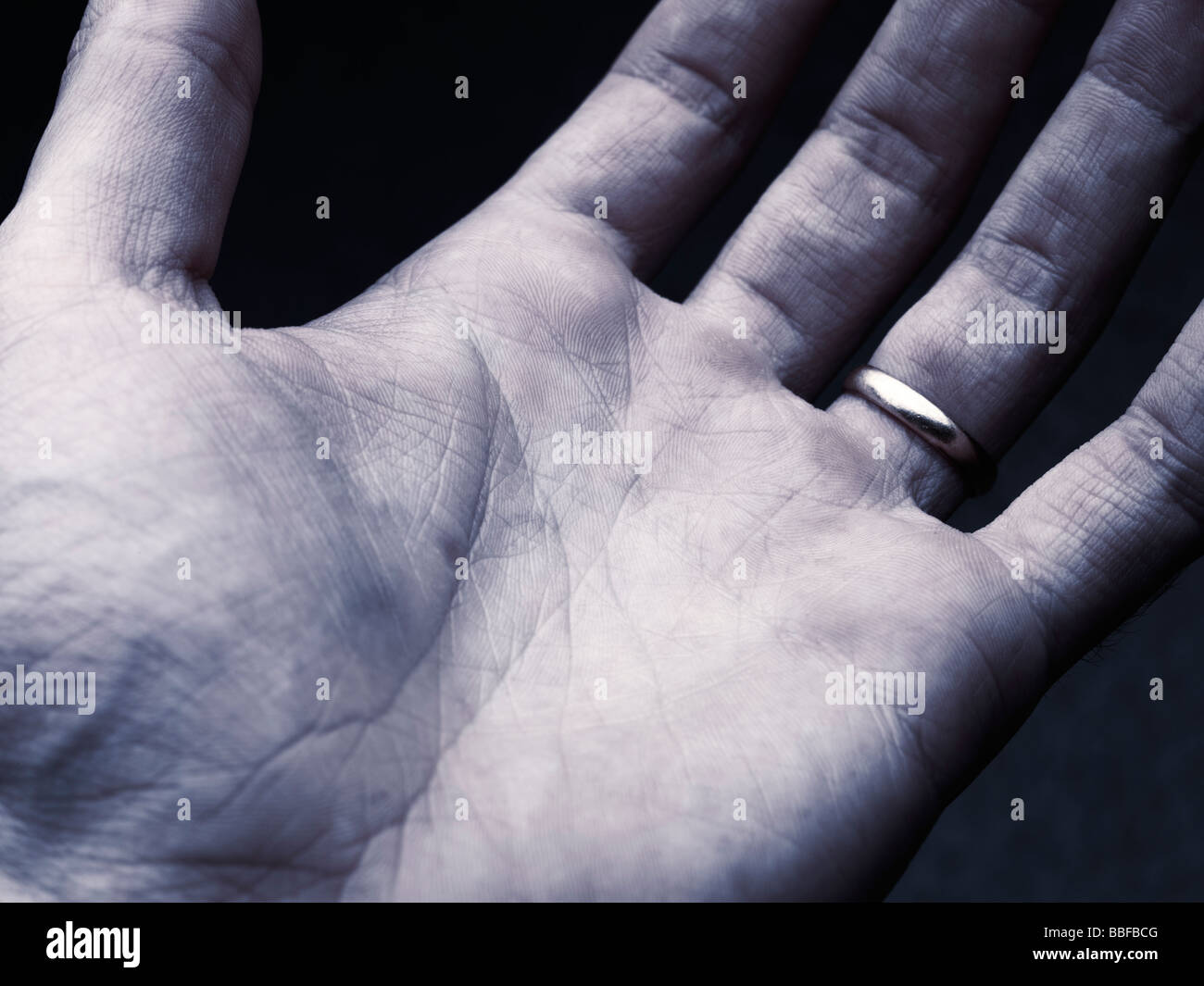 Man hand palm lines hi-res stock photography and images - Alamy