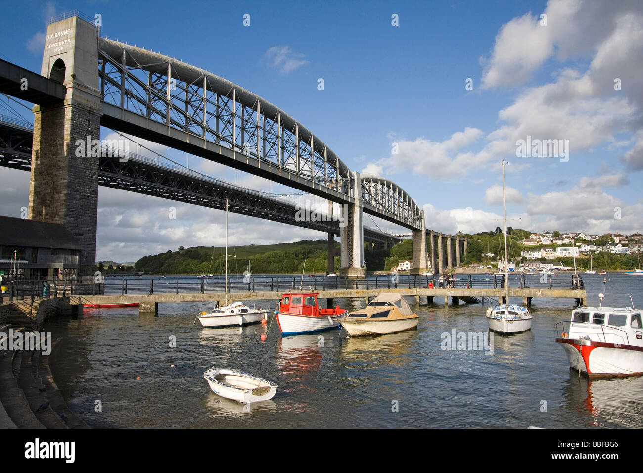 River Tamar Bridges - Royal Albert Rail Bridge and Tamar Road Bridge ...
