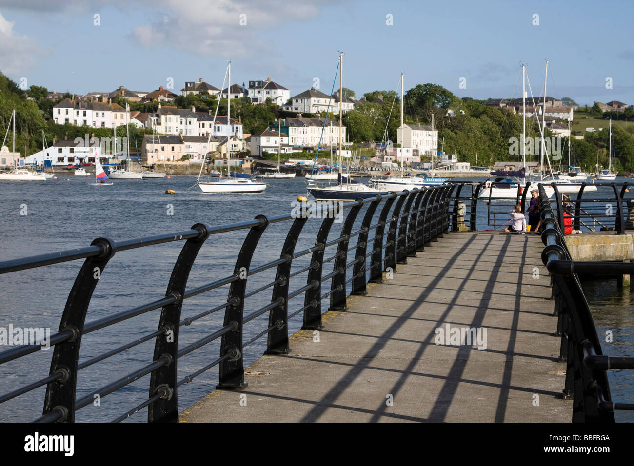jetty on the River Tamar Cornwall England UK GB Stock Photo - Alamy