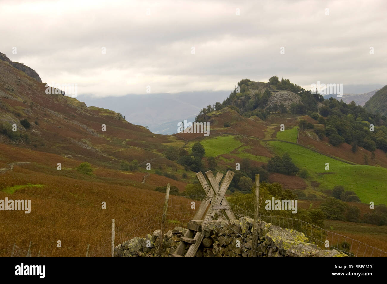 Castle Crag, Lake District View Stock Photo - Alamy