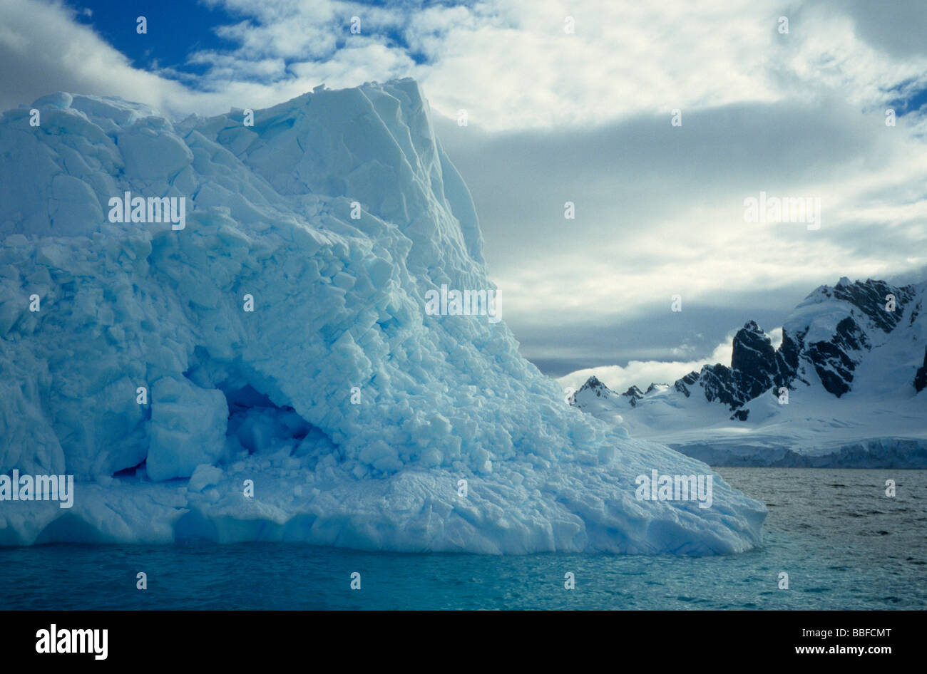strangely shaped Iceberg at Cuverville Island, Antarctic Peninsular ...