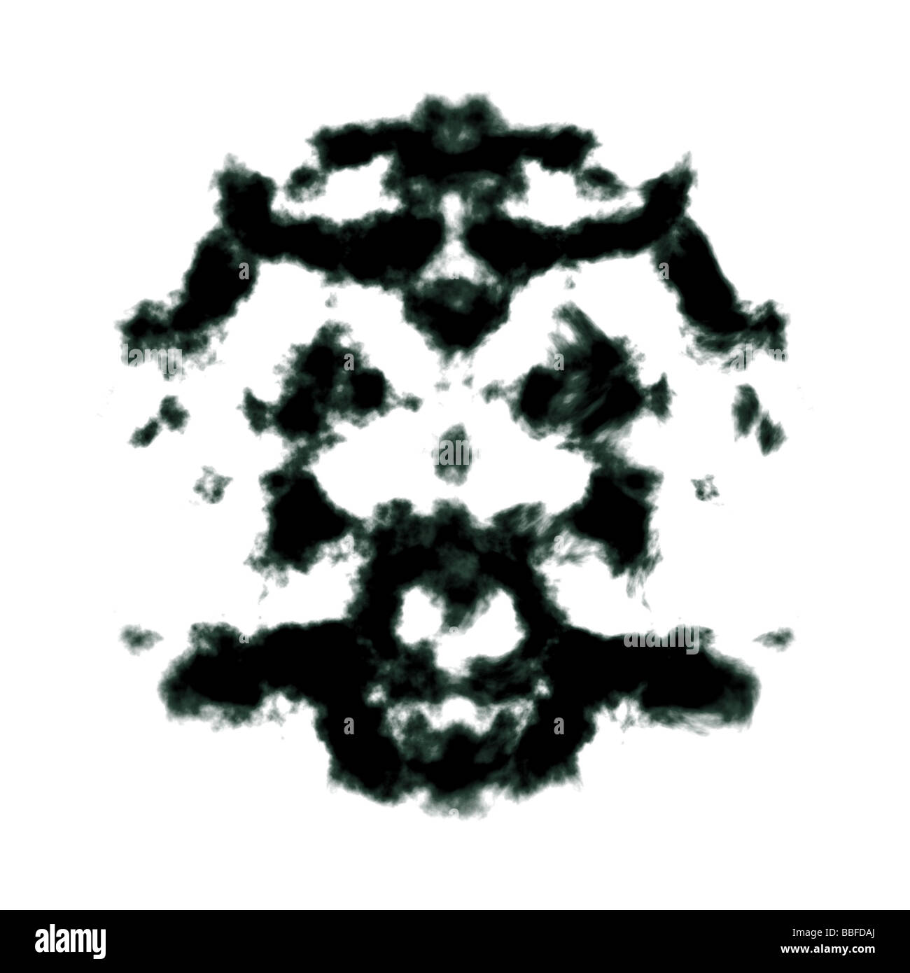 Rorschach inkblot test illustration random abstract design Stock Photo ...
