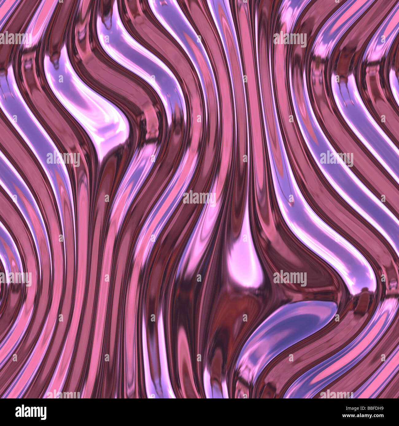 Warped reflective chromed metal surface texture background Stock Photo ...