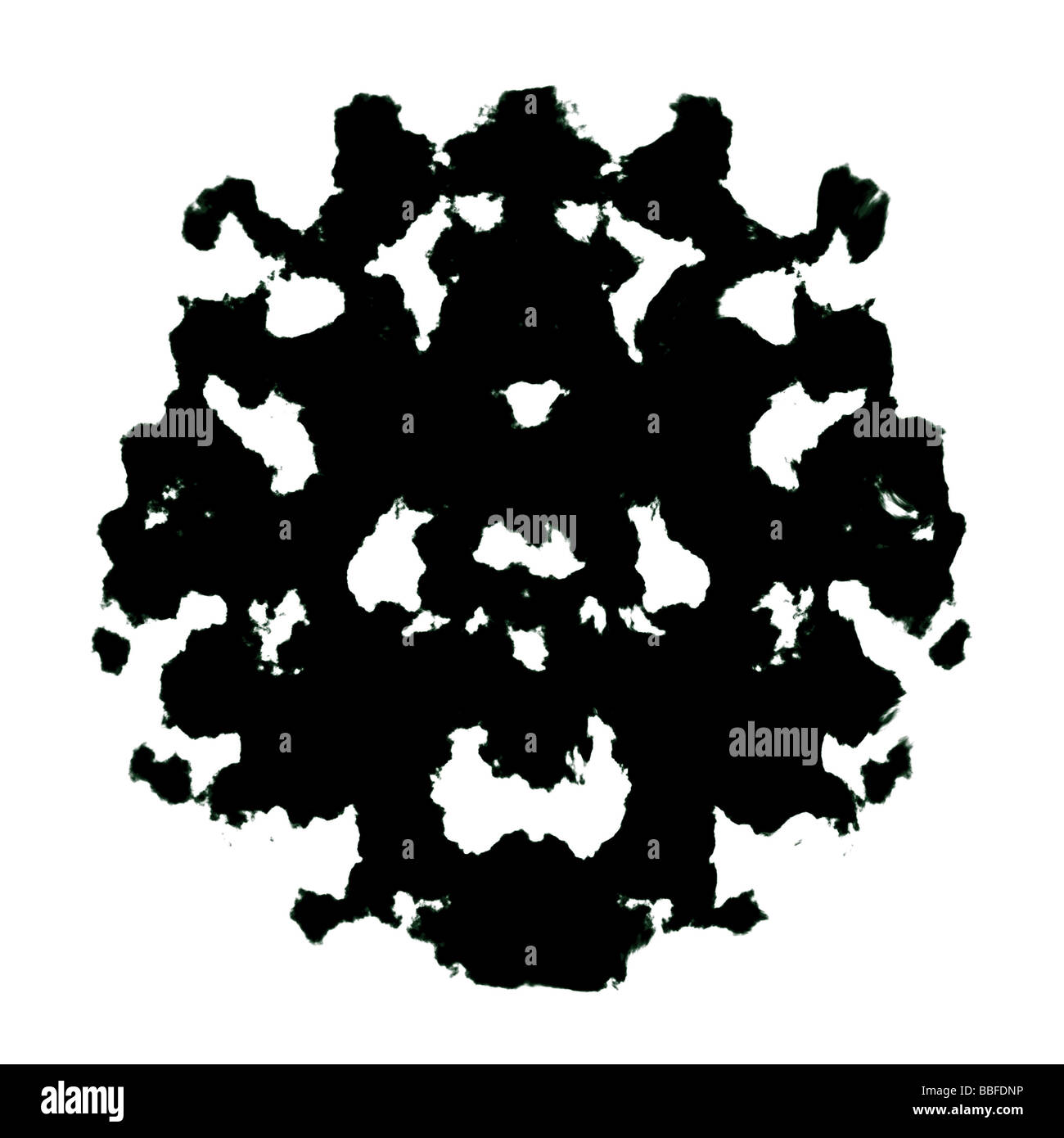 Rorschach inkblot test illustration random abstract design Stock Photo ...