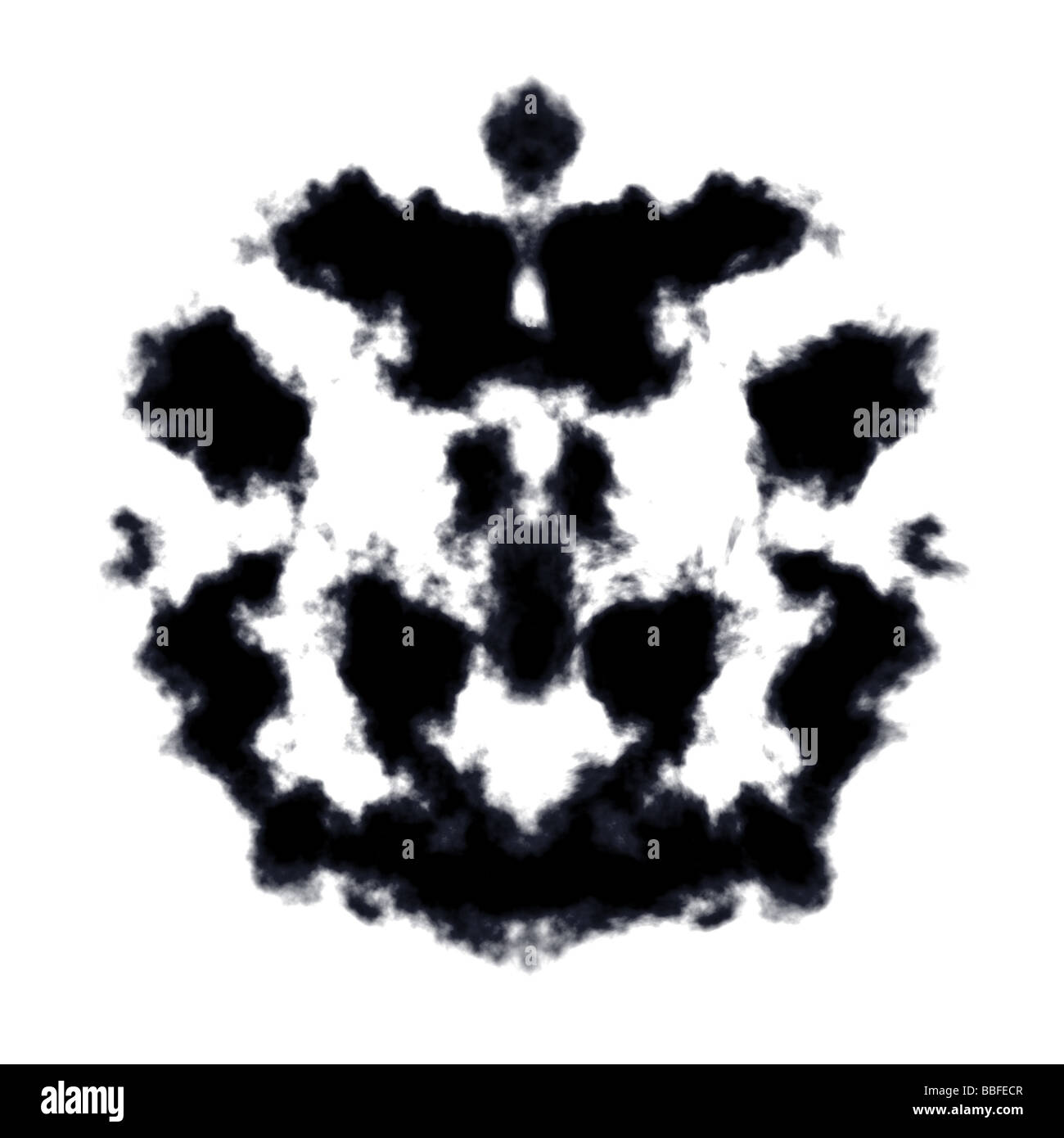 Rorschach inkblot test illustration random abstract design Stock Photo ...