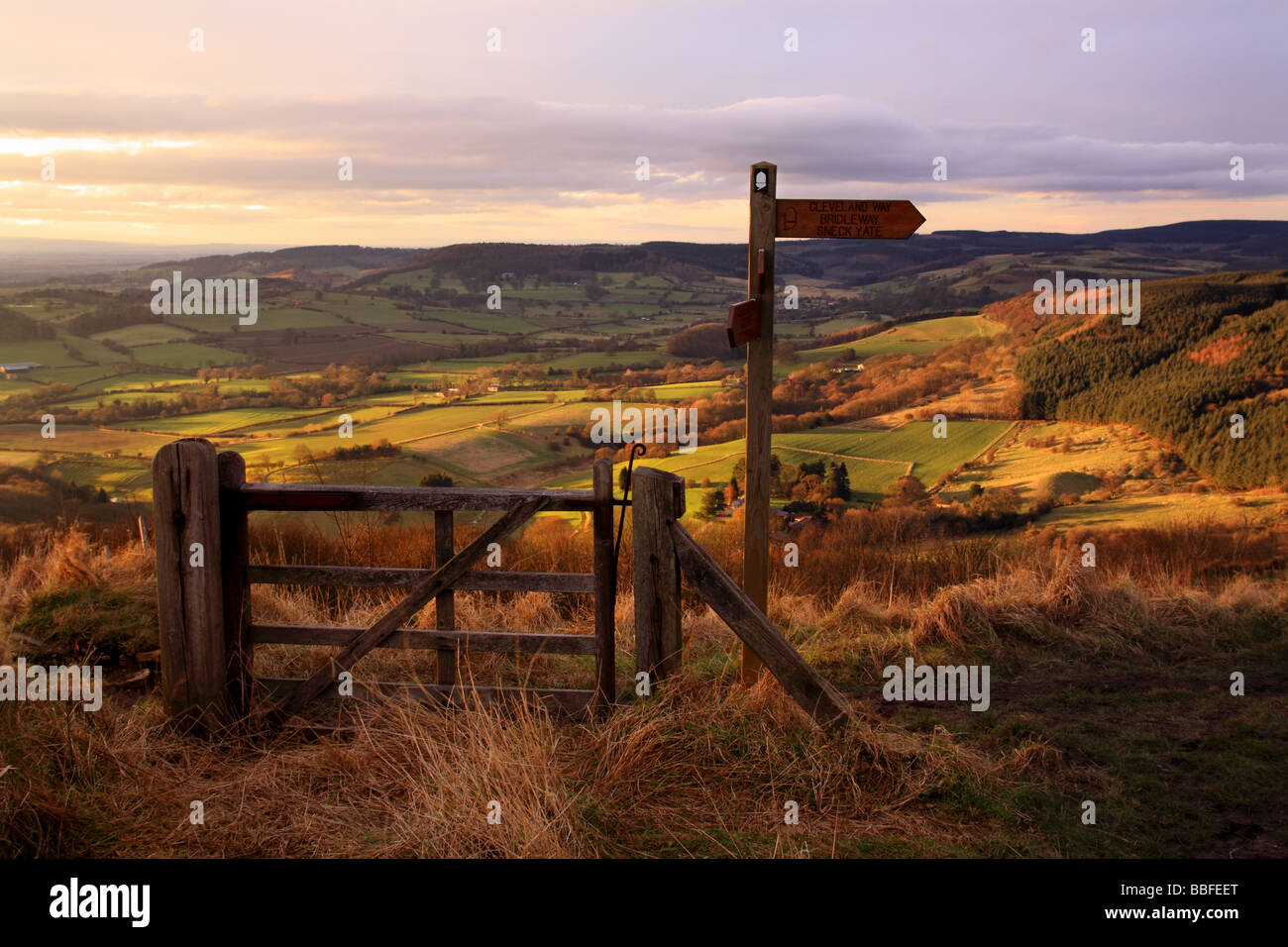 Cleveland way sutton bank hi-res stock photography and images - Alamy