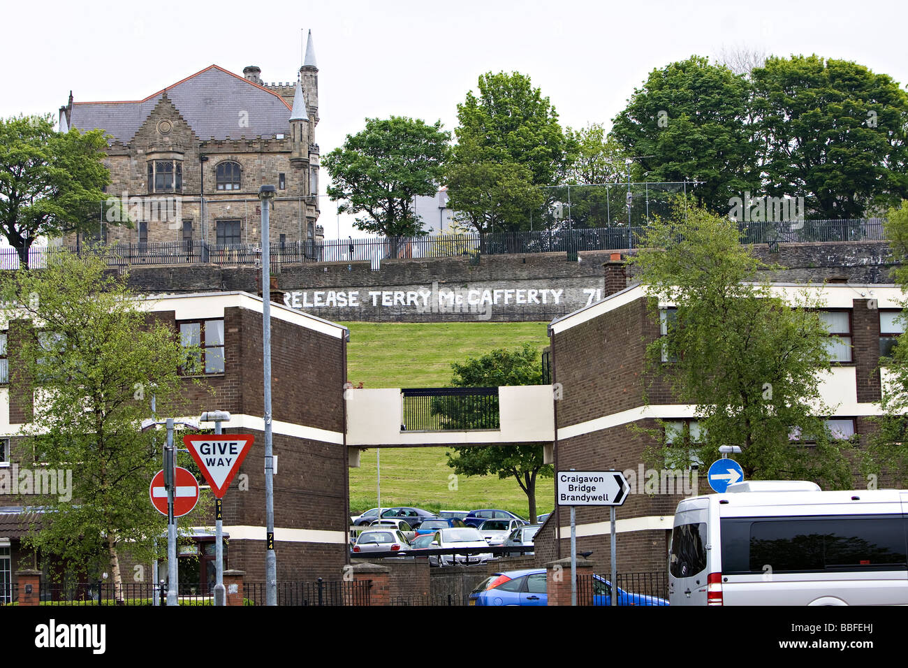 Terry McCafferty graffiti Bogside Londonderry Northern Ireland Stock ...