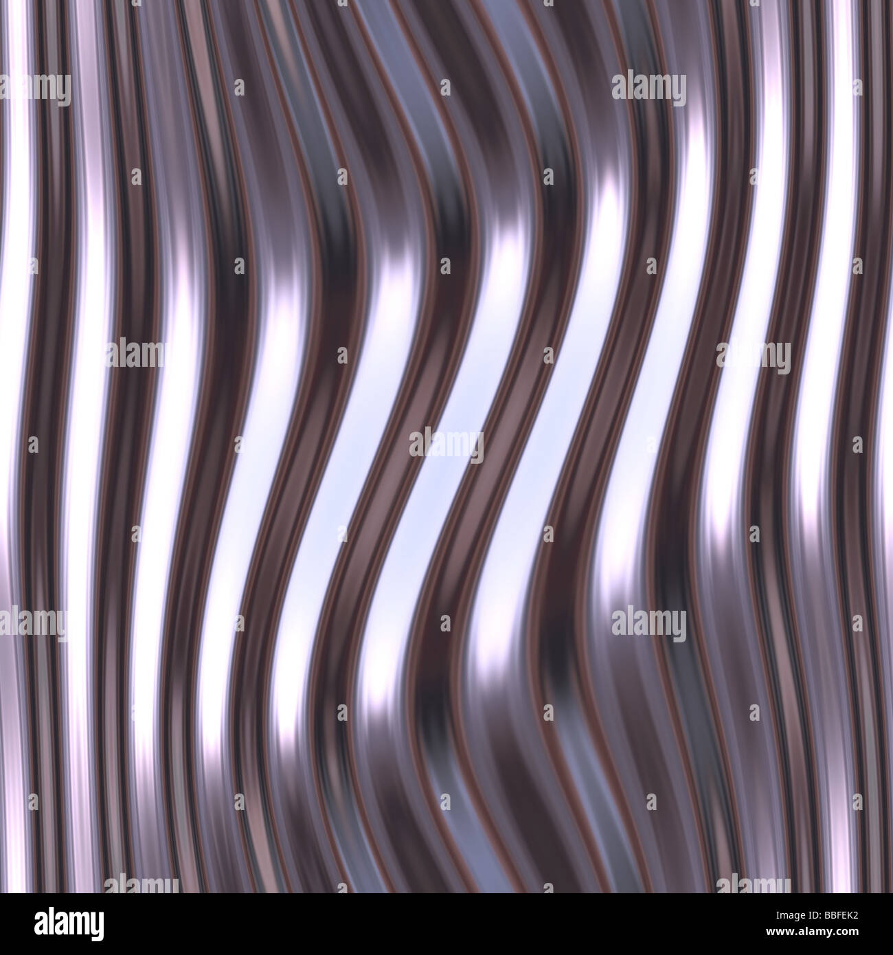 Warped reflective chromed metal surface texture background Stock Photo ...