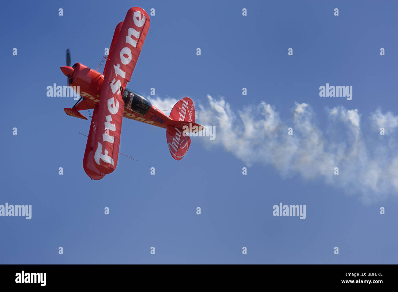 Acrobatic Plane in Flight Stock Photo - Alamy