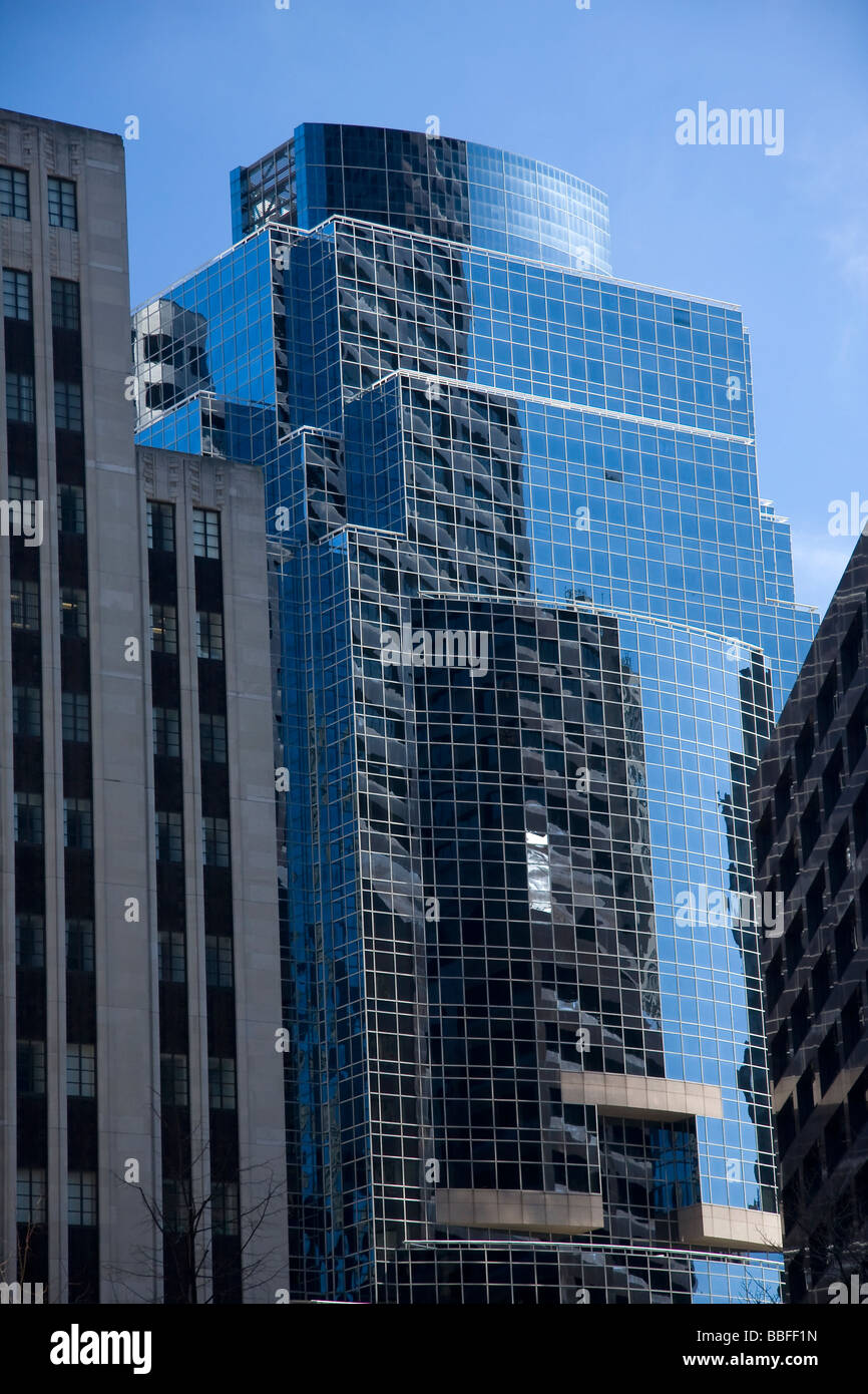 Cityscape skyscraper with blue sky Stock Photo - Alamy