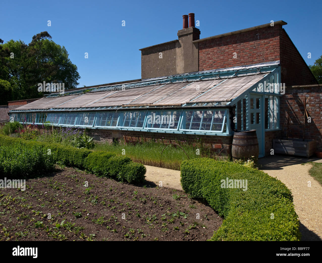 Charles Darwins greenhouse at Down House, Downe, Kent, UK Stock Photo ...