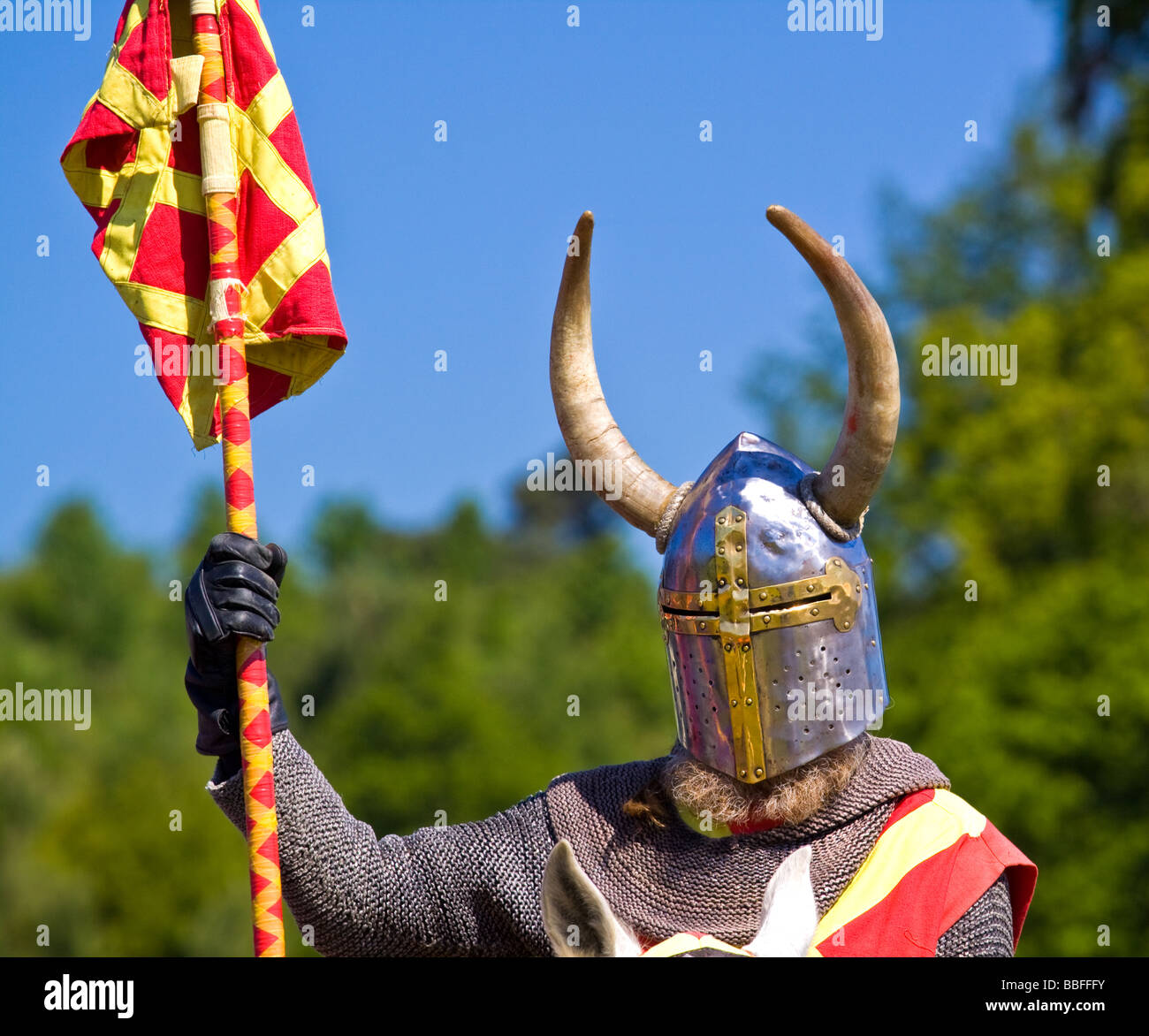 Knight Re-enactor at Jousting Tournament Stock Photo - Alamy