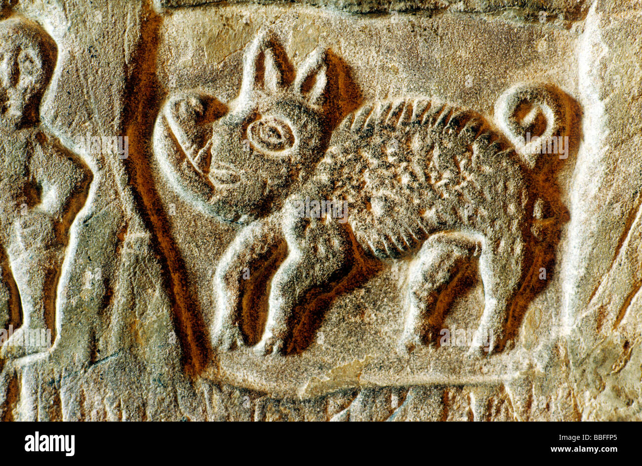 Carlisle Castle prisoner's stone carving carvings on prison cell wall ...