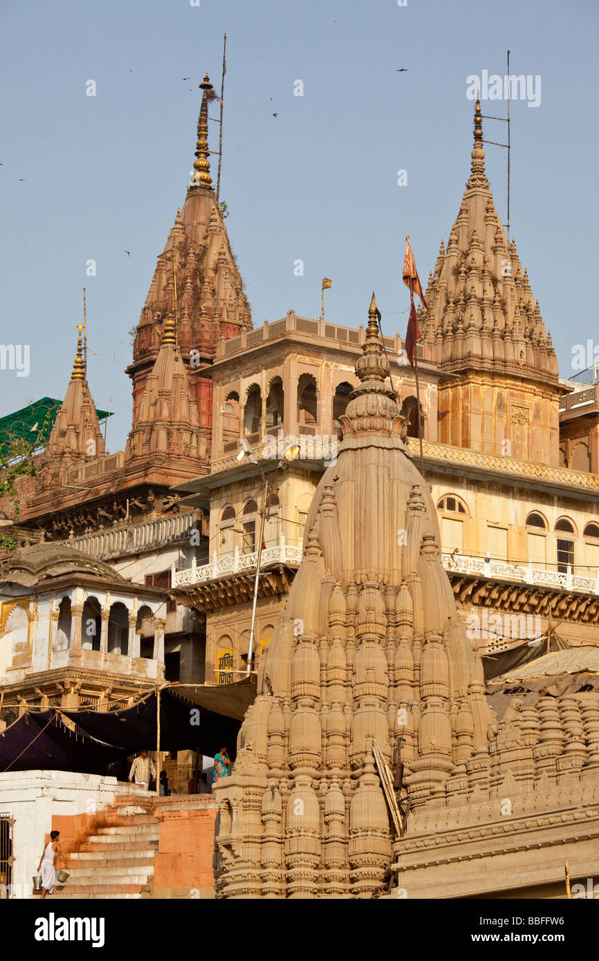 Hindu Temples in Varanasi India Stock Photo - Alamy