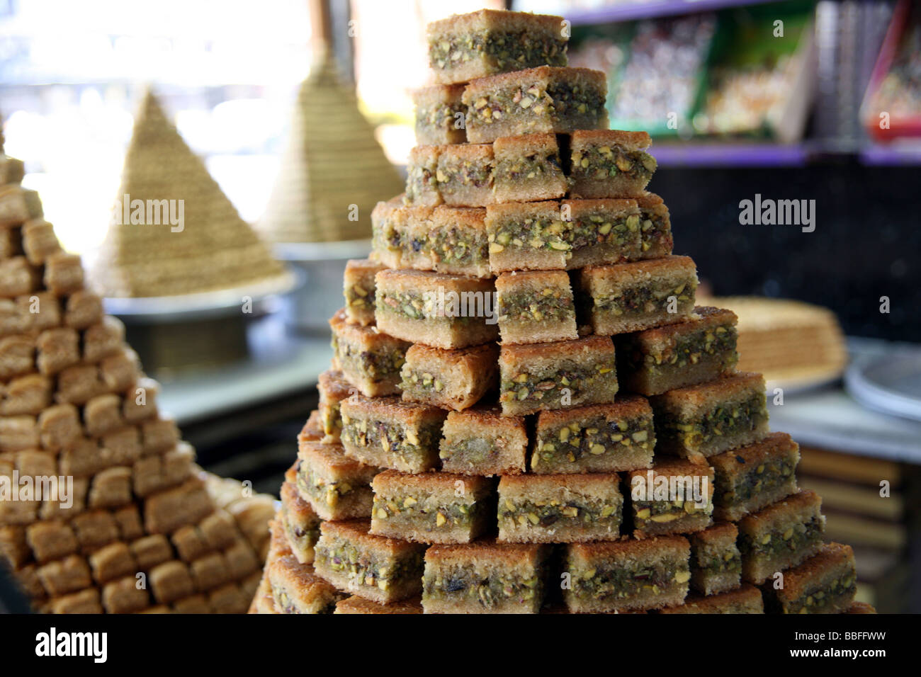 Sweet shop Damascus Syria Stock Photo - Alamy