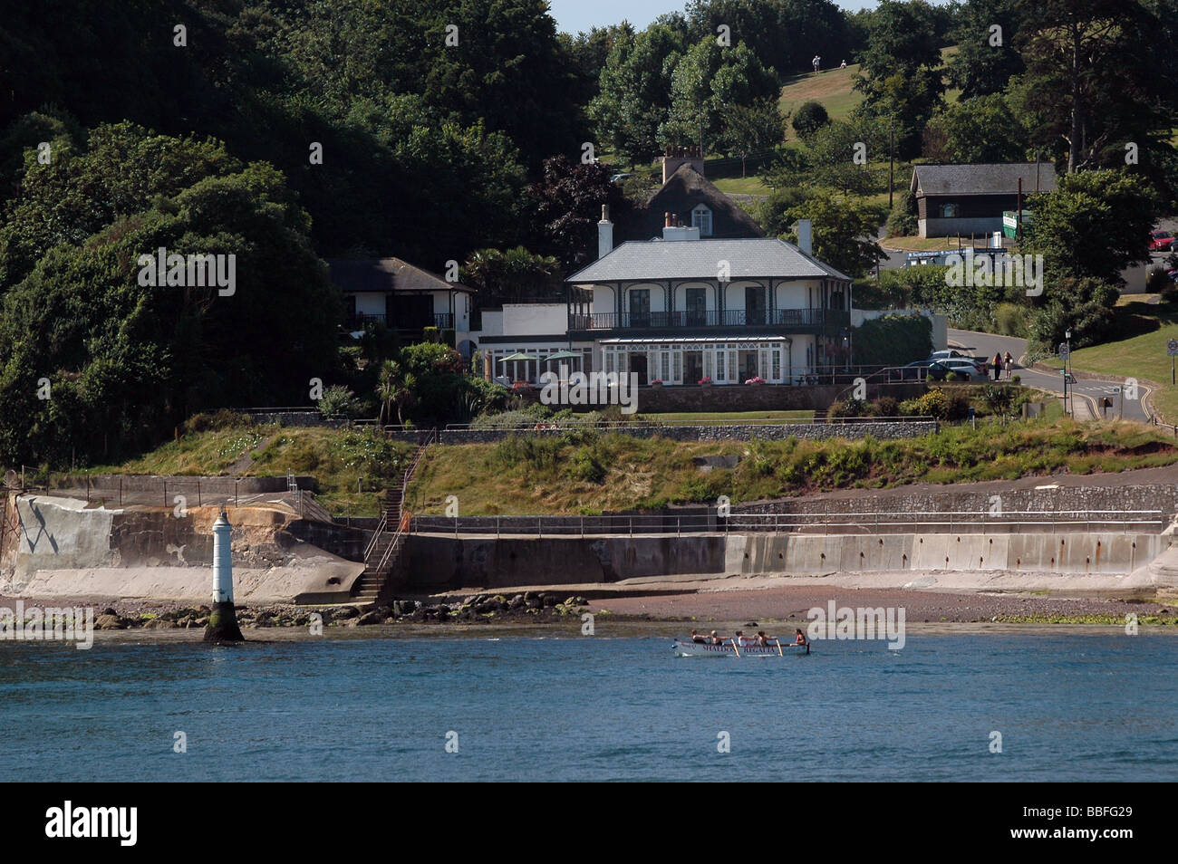 The Ness Hotel in Shaldon Teignmouth Devon Stock Photo - Alamy