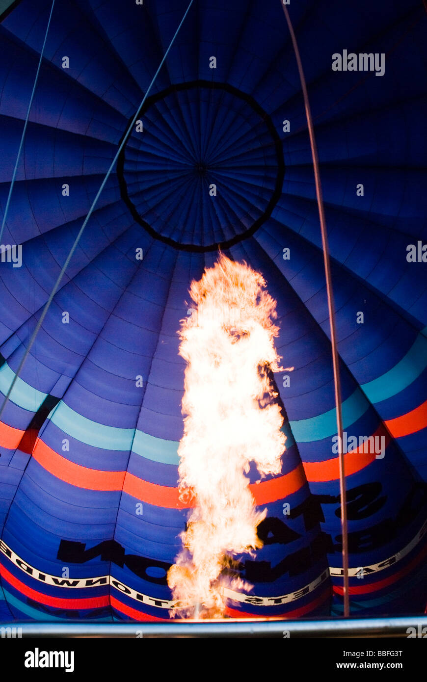 Inside a Hot Air Balloon Stock Photo - Alamy
