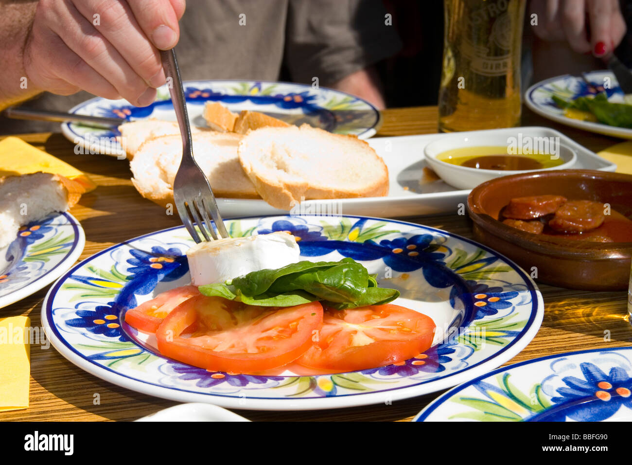 A selection of Tapas in high contrast light Stock Photo - Alamy