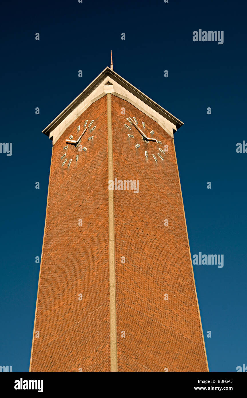 shrewsbury market clock tower Stock Photo - Alamy