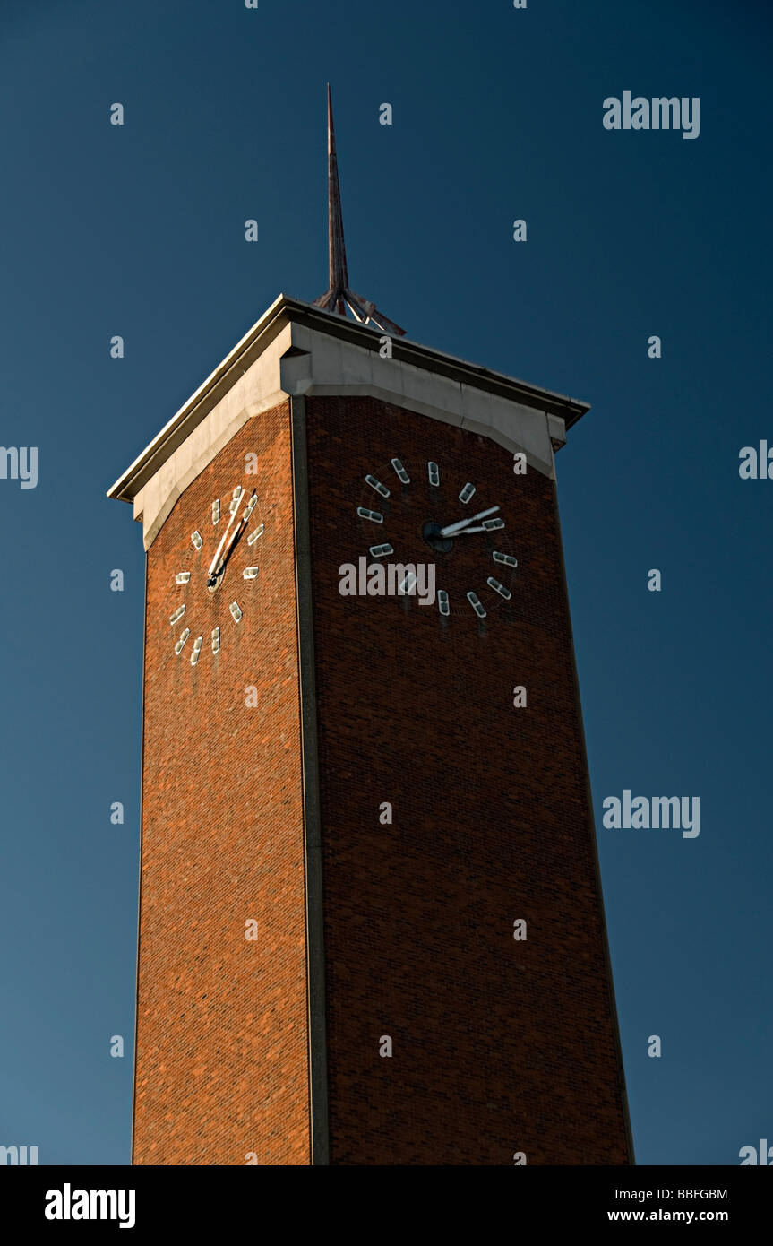 shrewsbury market clock tower Stock Photo - Alamy