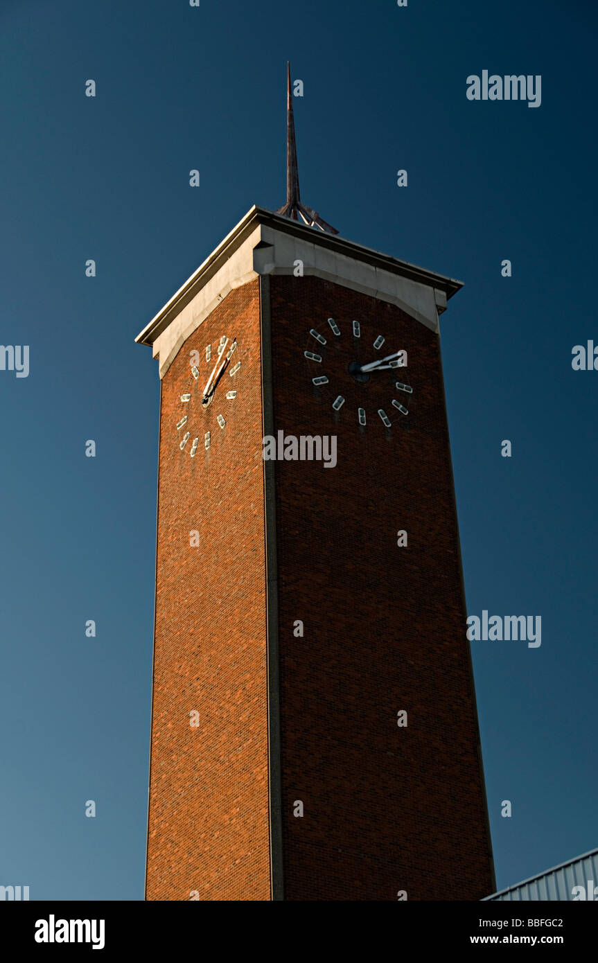 shrewsbury market clock tower Stock Photo - Alamy