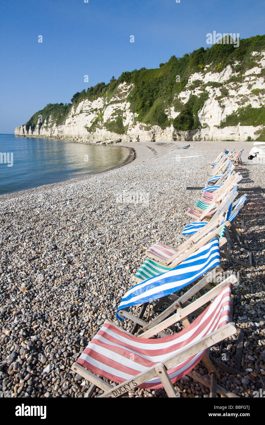 scenic beer holiday resort beach high summer seaside south devon ...