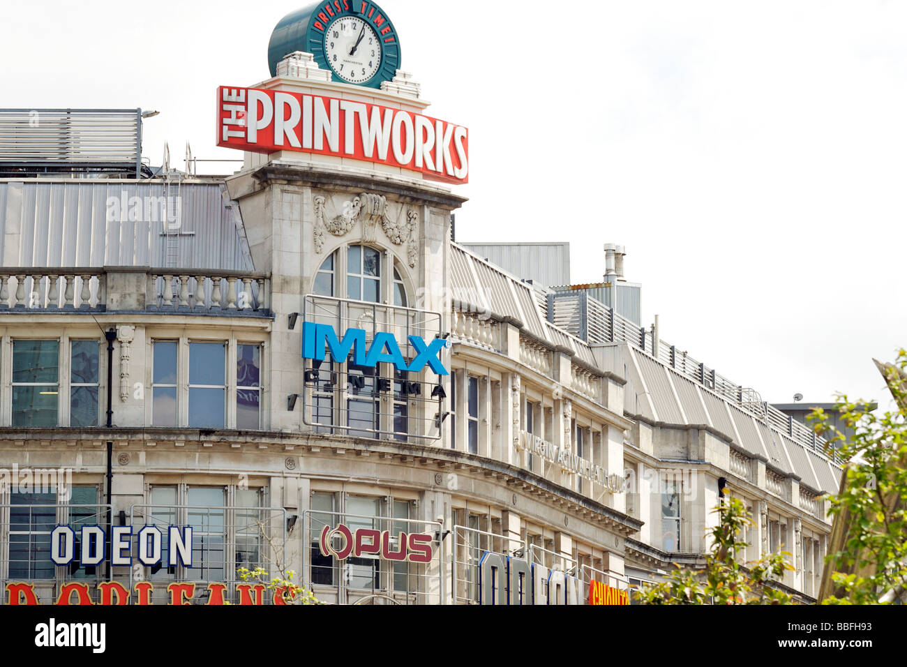 The Print Works entertainment complex in Manchester City Centre Stock ...