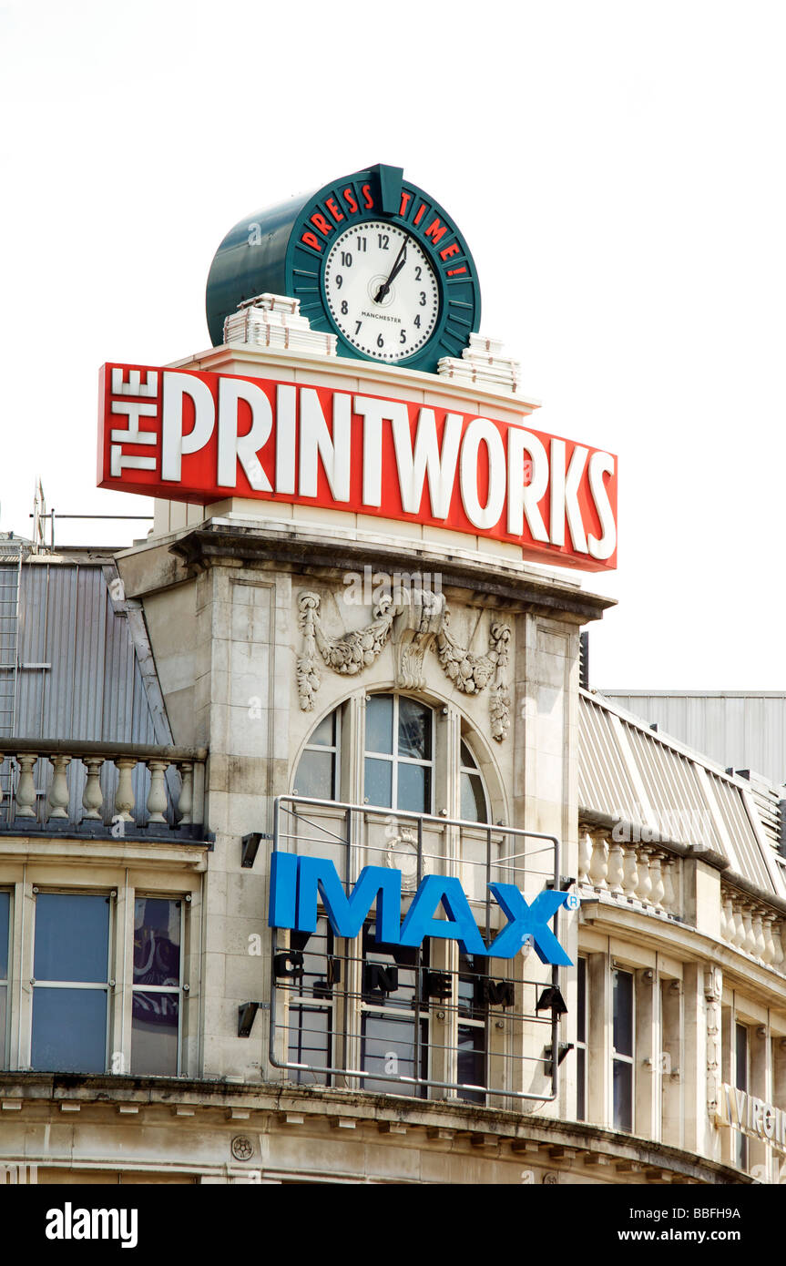 The Print Works entertainment complex in Manchester City Centre Stock ...