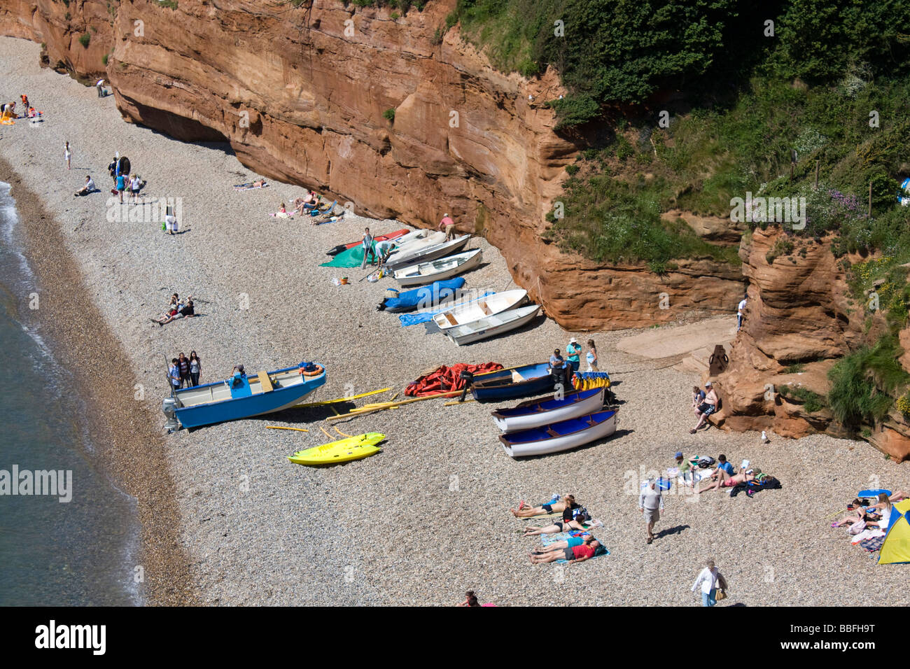 Ladram bay cliff stacks devon hi-res stock photography and images - Alamy