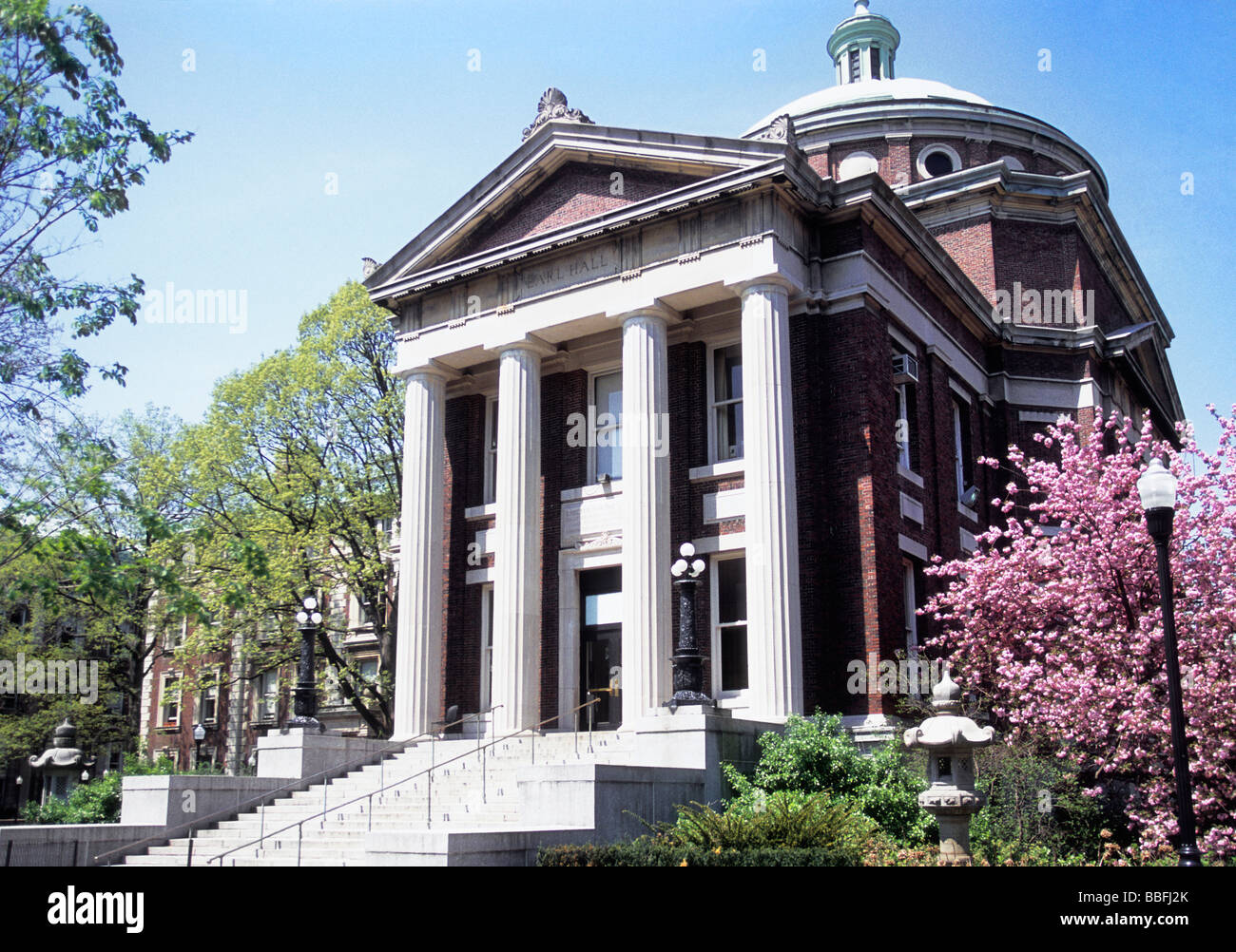 New York City Columbia University Campus Earl Hall College in the ...