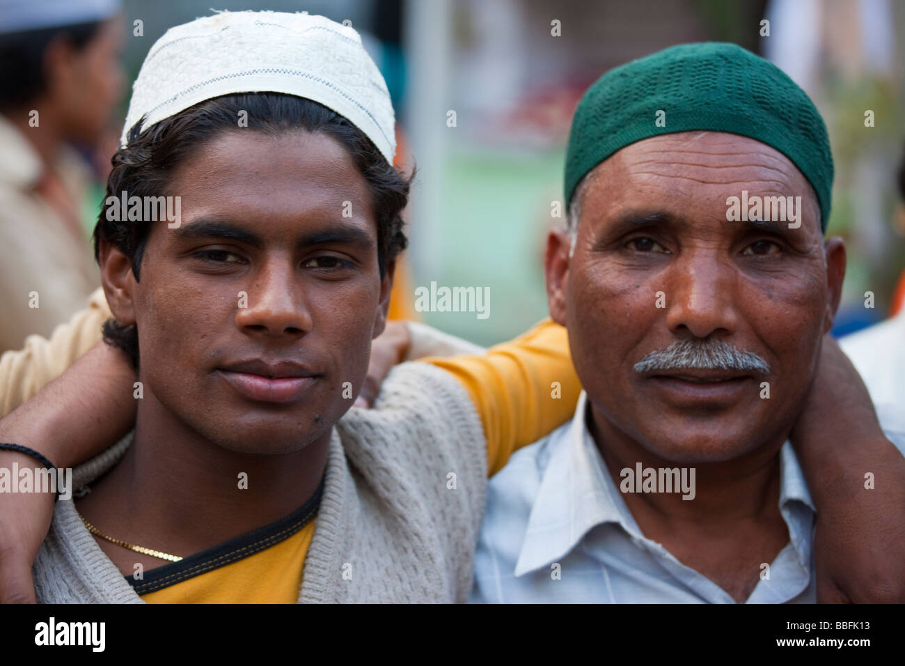 Muslim Men at Hazrat Nizamuddin Shrine in Delhi India Stock Photo - Alamy