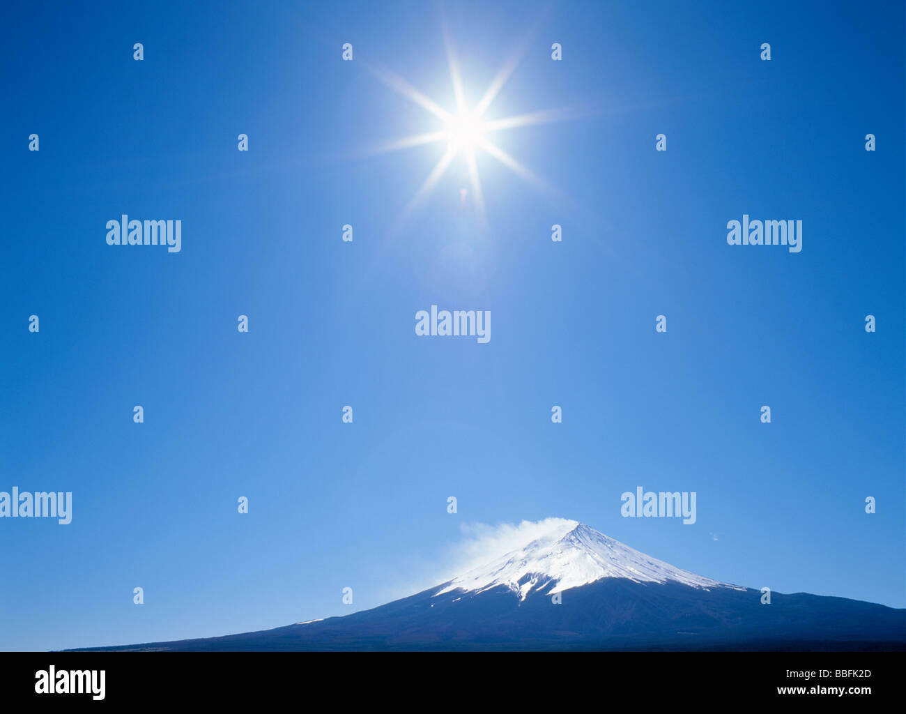 Mt.Fuji And Sun Stock Photo - Alamy