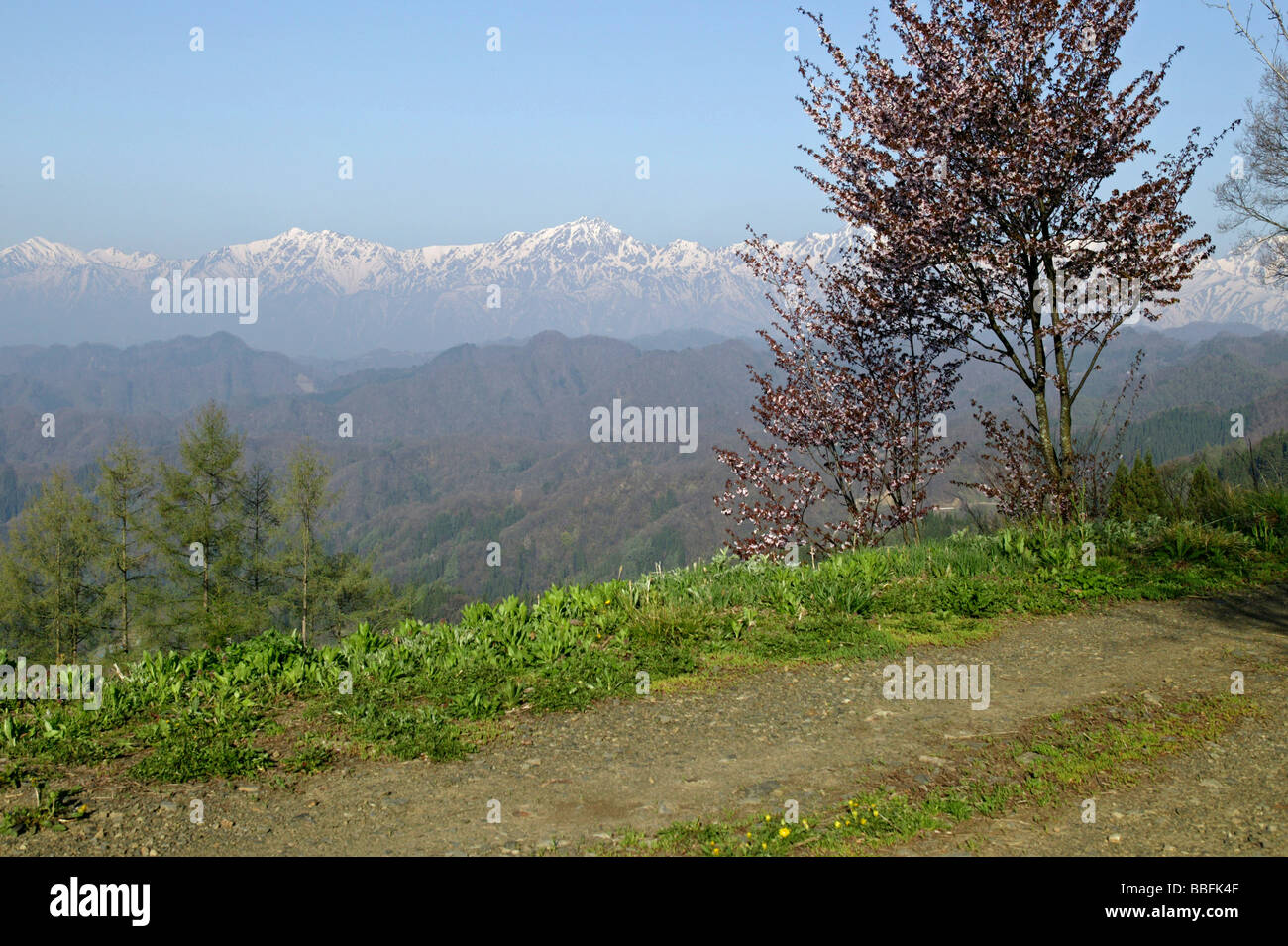 Landscape From Hill Stock Photo - Alamy