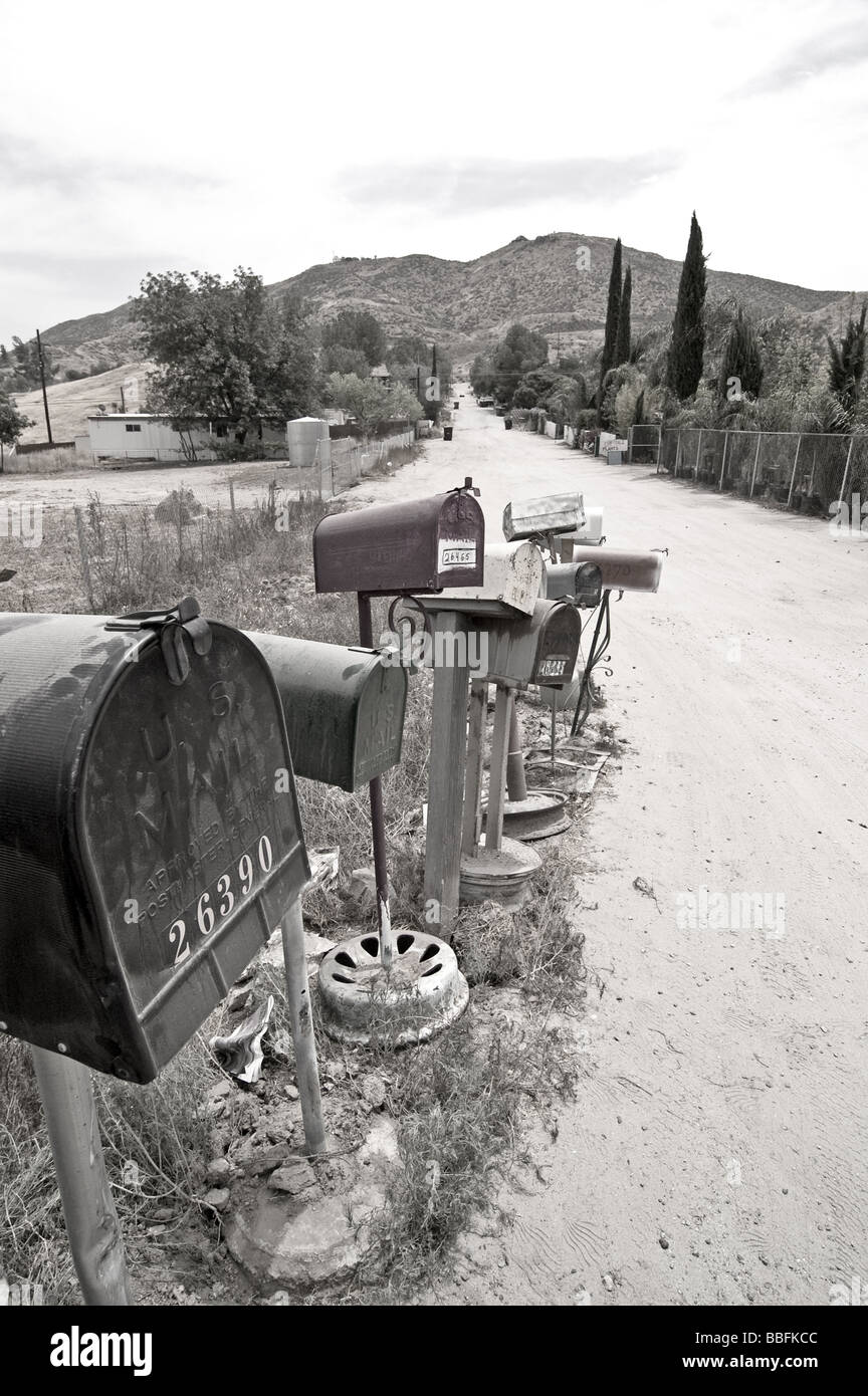 Rural route mail boxes hi-res stock photography and images - Alamy