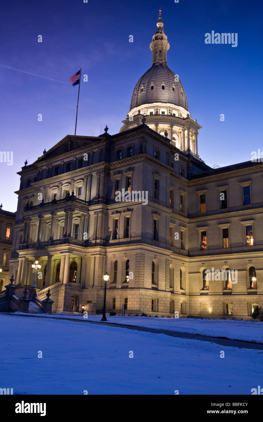 State Capitol of Michigan Stock Photo - Alamy