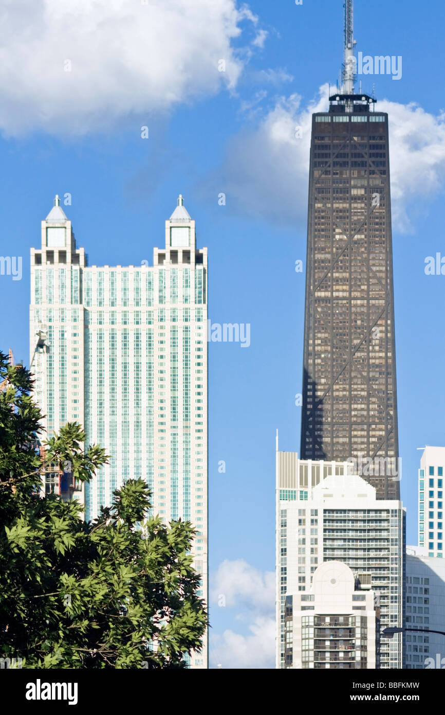 Hancock building seen from west side Chicago IL Stock Photo - Alamy