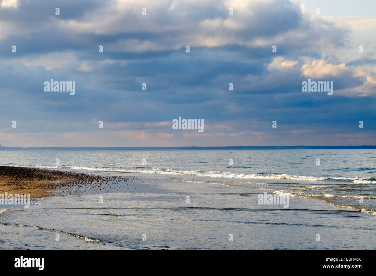 Dramatic and "stormy sky "over ocean at "Sandy Neck Beach" in Sandwich ...