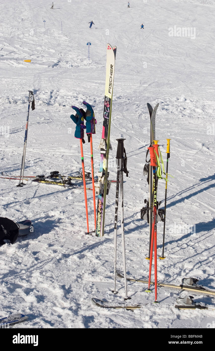 Skis Stuck In Snow