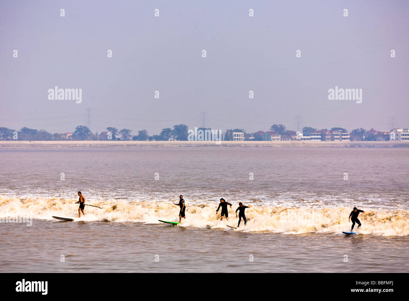 Silver dragon tidal bore hi-res stock photography and images - Alamy