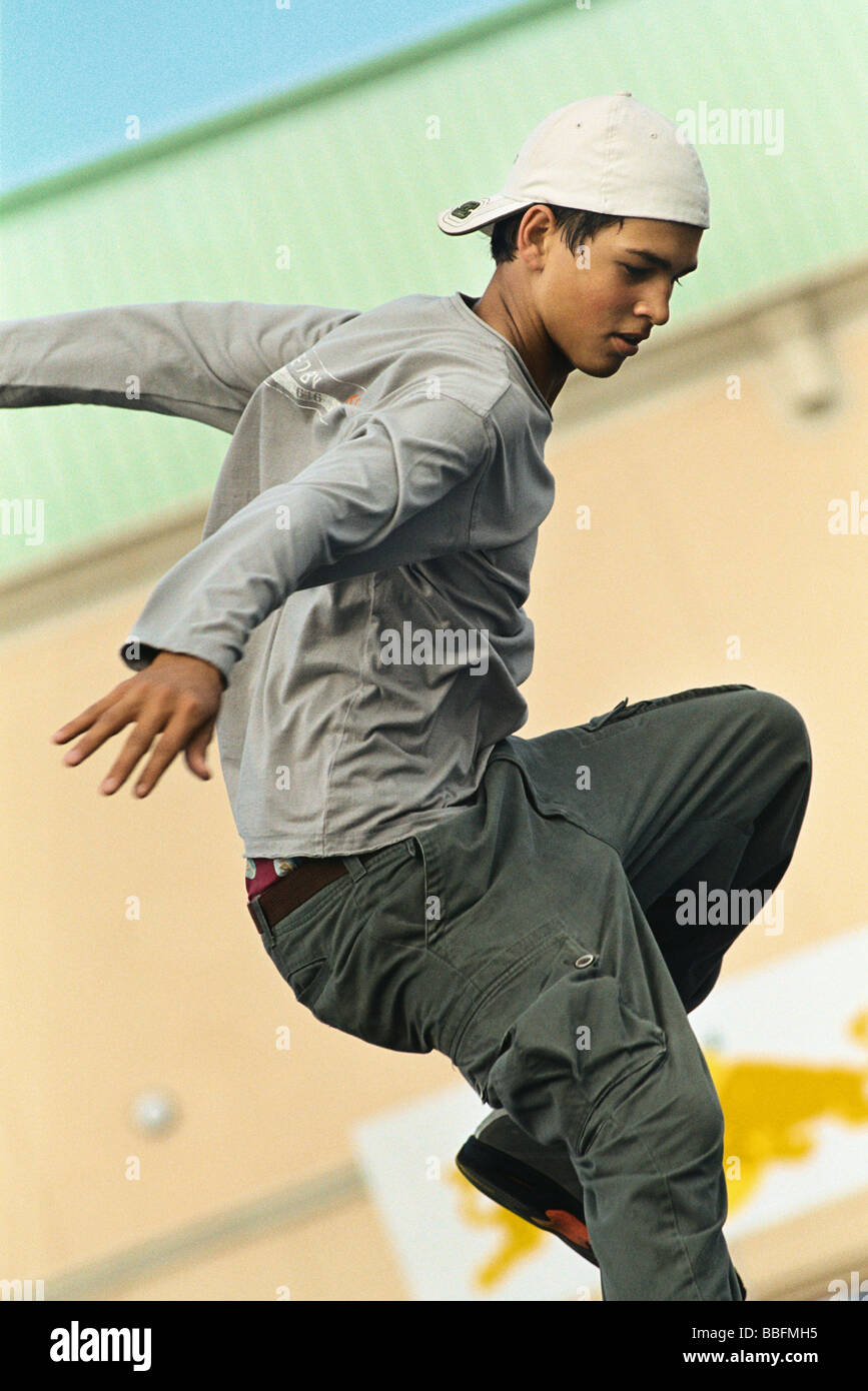 Male with arms out in midair Stock Photo - Alamy