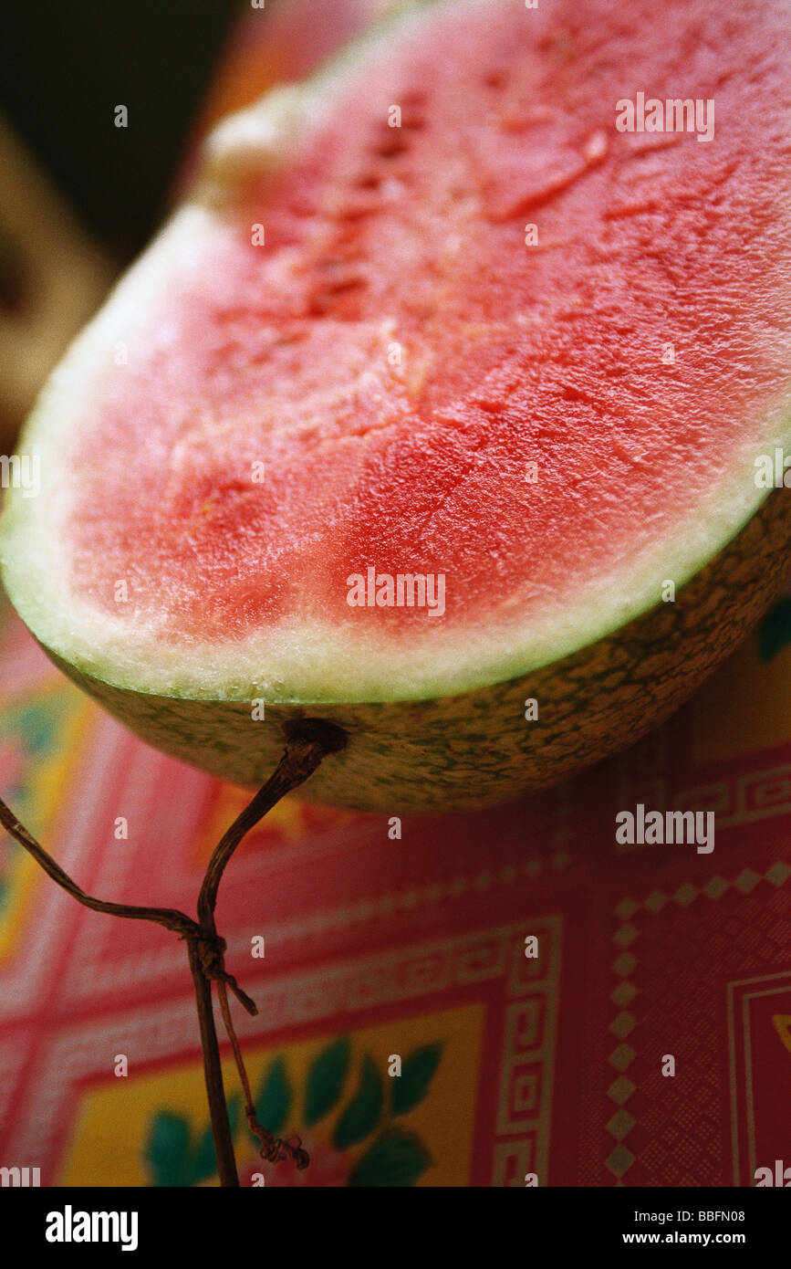 Watermelon sliced in half Stock Photo - Alamy Watermelon sliced in half Stock Photo - Alamy