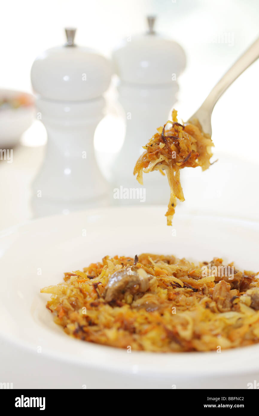 Lamb Rosti with Vegetables Stock Photo - Alamy