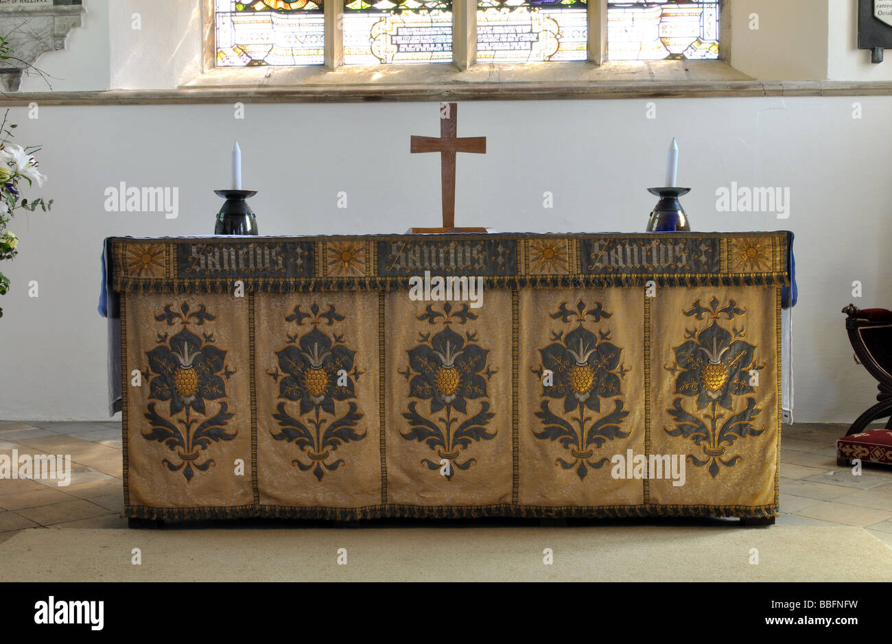 The altar, St. Giles Church, Bredon, Worcestershire, England, UK Stock ...